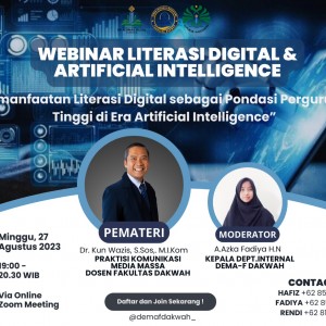 Webinar Literasi Digital & Artificial Intelligence | Fakultas Dakwah | UIN KHAS Jember